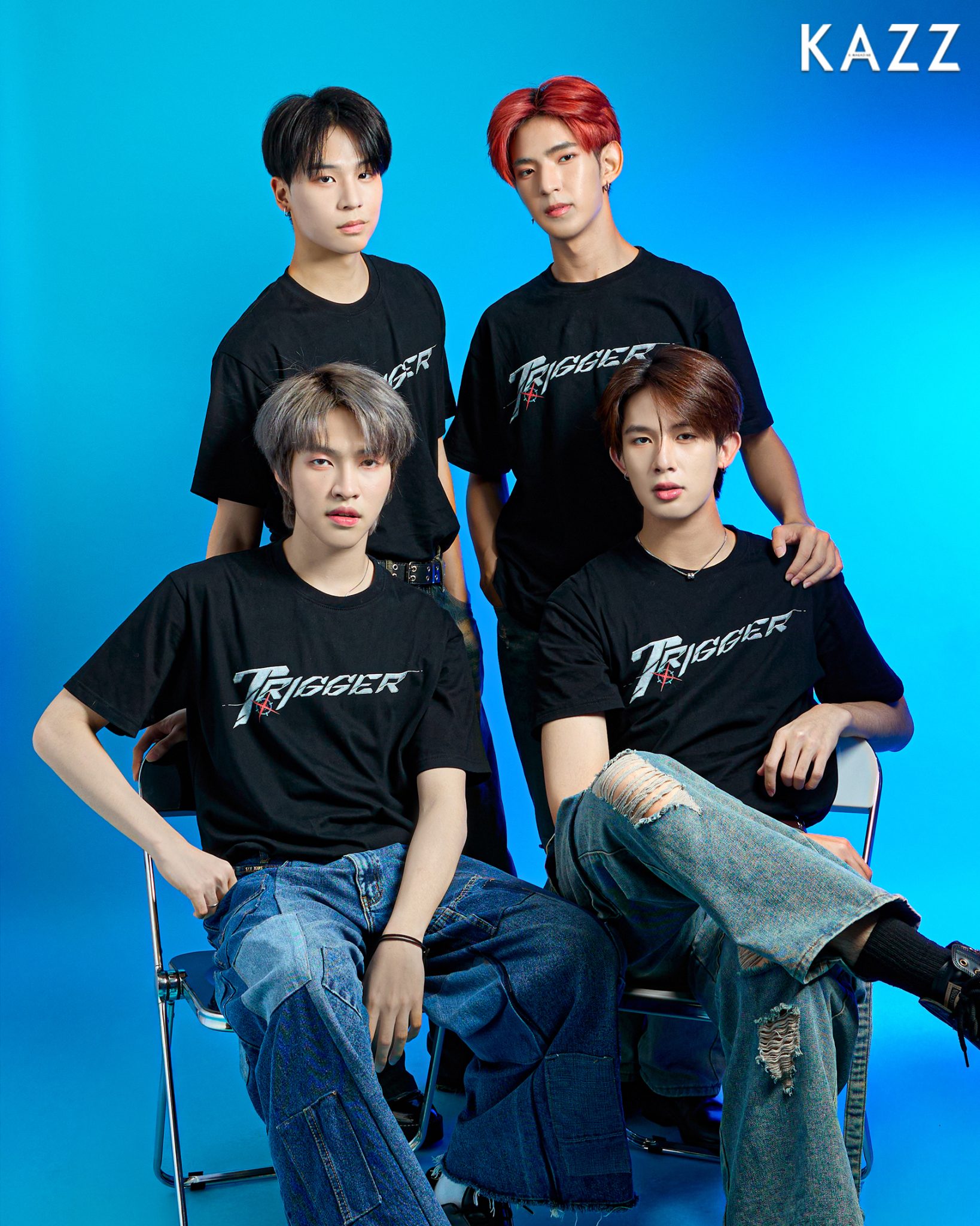 ลุคสุดเท่!! 4 หนุ่ม ‘NEVONE‘ พร้อมเผยเสน่ห์อีกด้าน ส่งซิงเกิลที่สี่บีทแร็พสะใจ “TRIGGER” | KAZZ ...