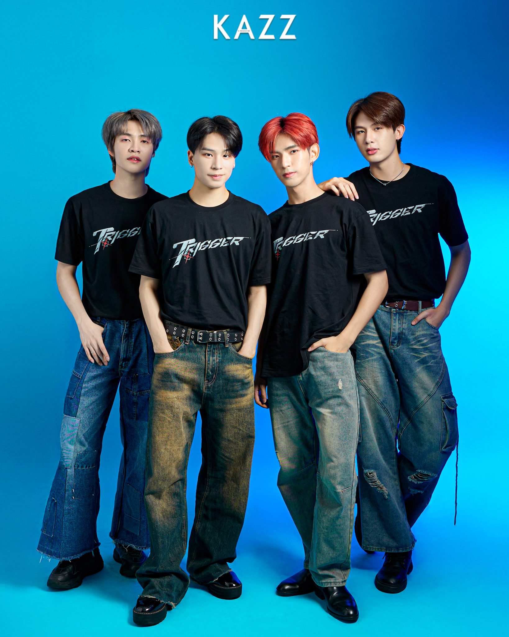 ลุคสุดเท่!! 4 หนุ่ม ‘NEVONE‘ พร้อมเผยเสน่ห์อีกด้าน ส่งซิงเกิลที่สี่บีทแร็พสะใจ “TRIGGER” | KAZZ ...